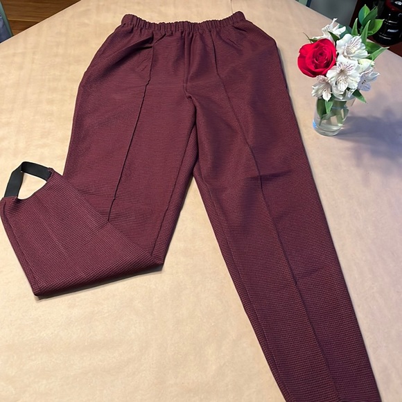 monterey canyon | Pants & Jumpsuits | Vintage 8s Monterey Canyon Stirrup Pants Red Black ...